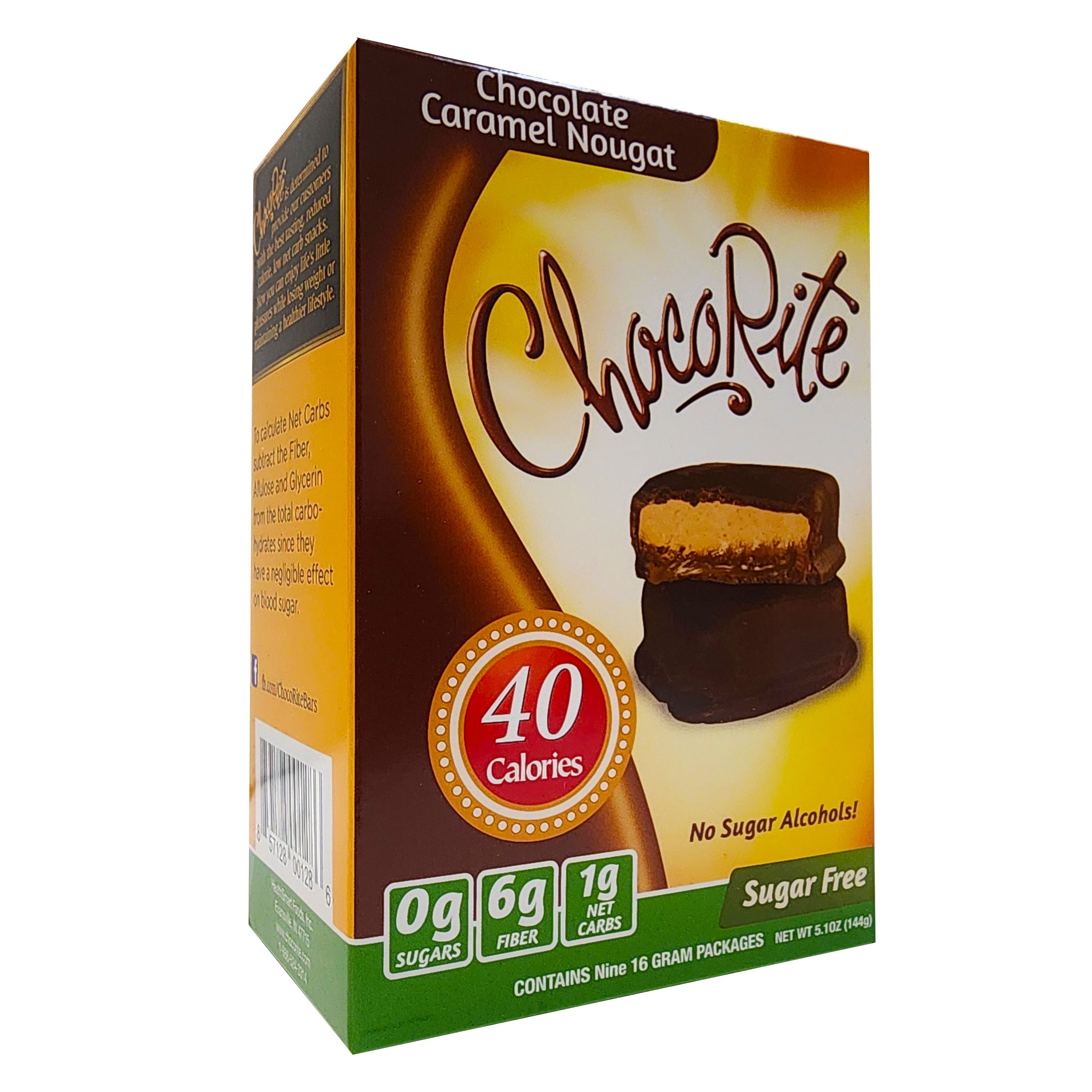 **NEW** ChocoRite Chocolate Caramel Nougat Box of 9 – HealthSmart Foods