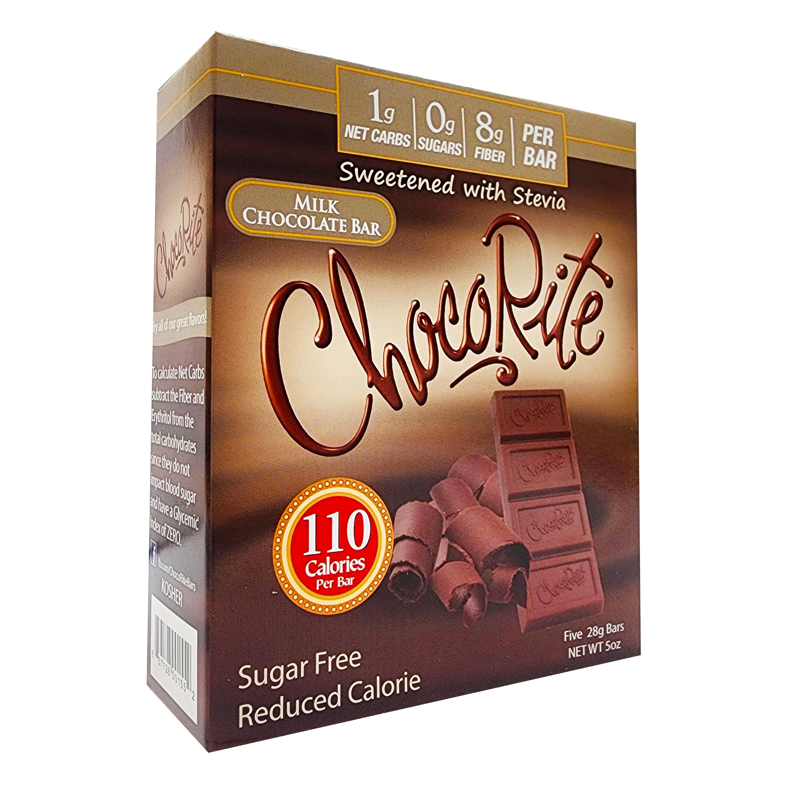 ChocoRite Sugar Free Milk Chocolate Bar – HealthSmart Foods