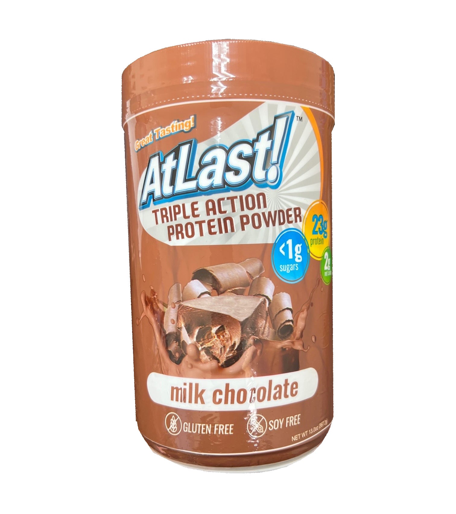 AtLast! Triple Action Milk Chocolate Protein Powder – HealthSmart Foods