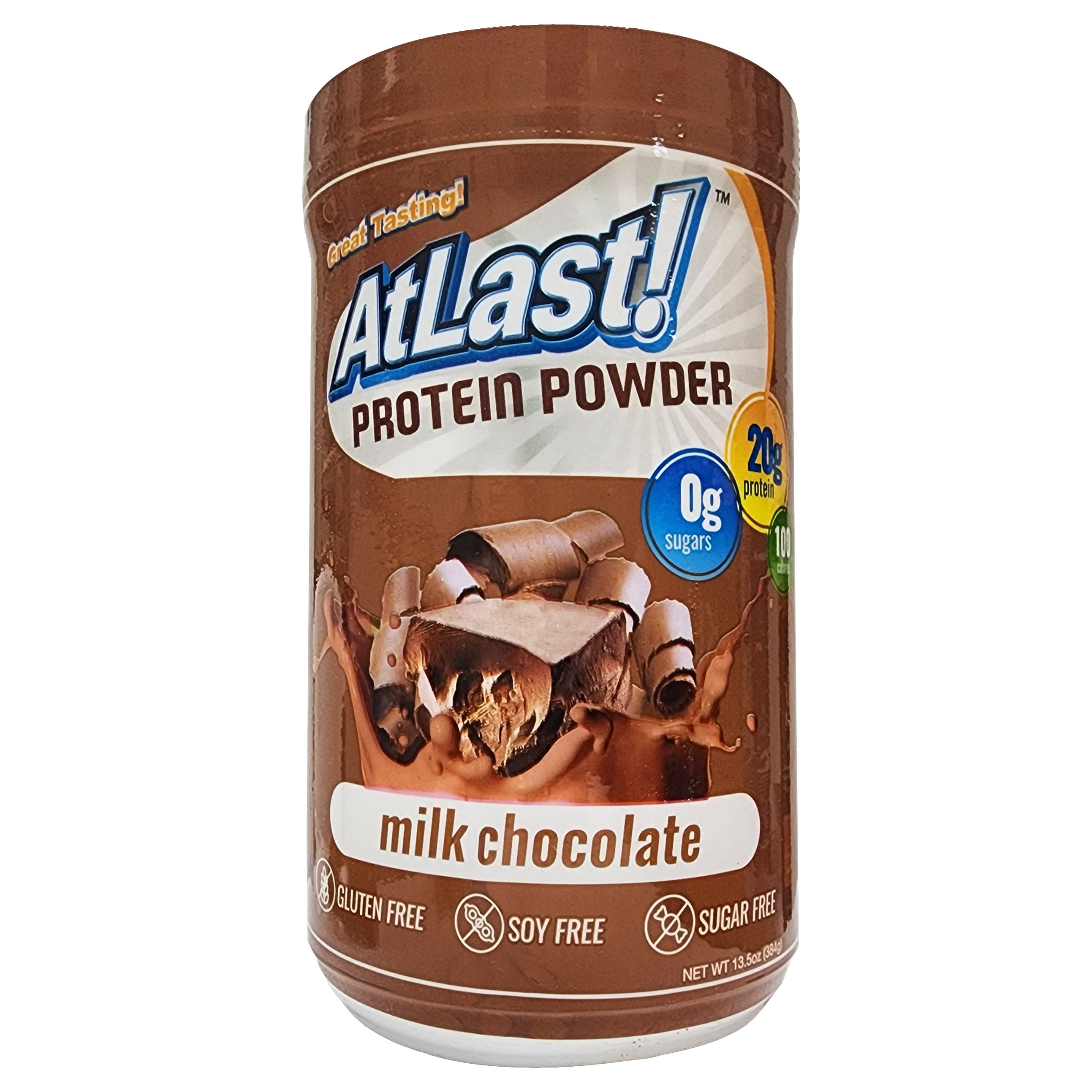 AtLast! Milk Chocolate Protein Powder – HealthSmart Foods