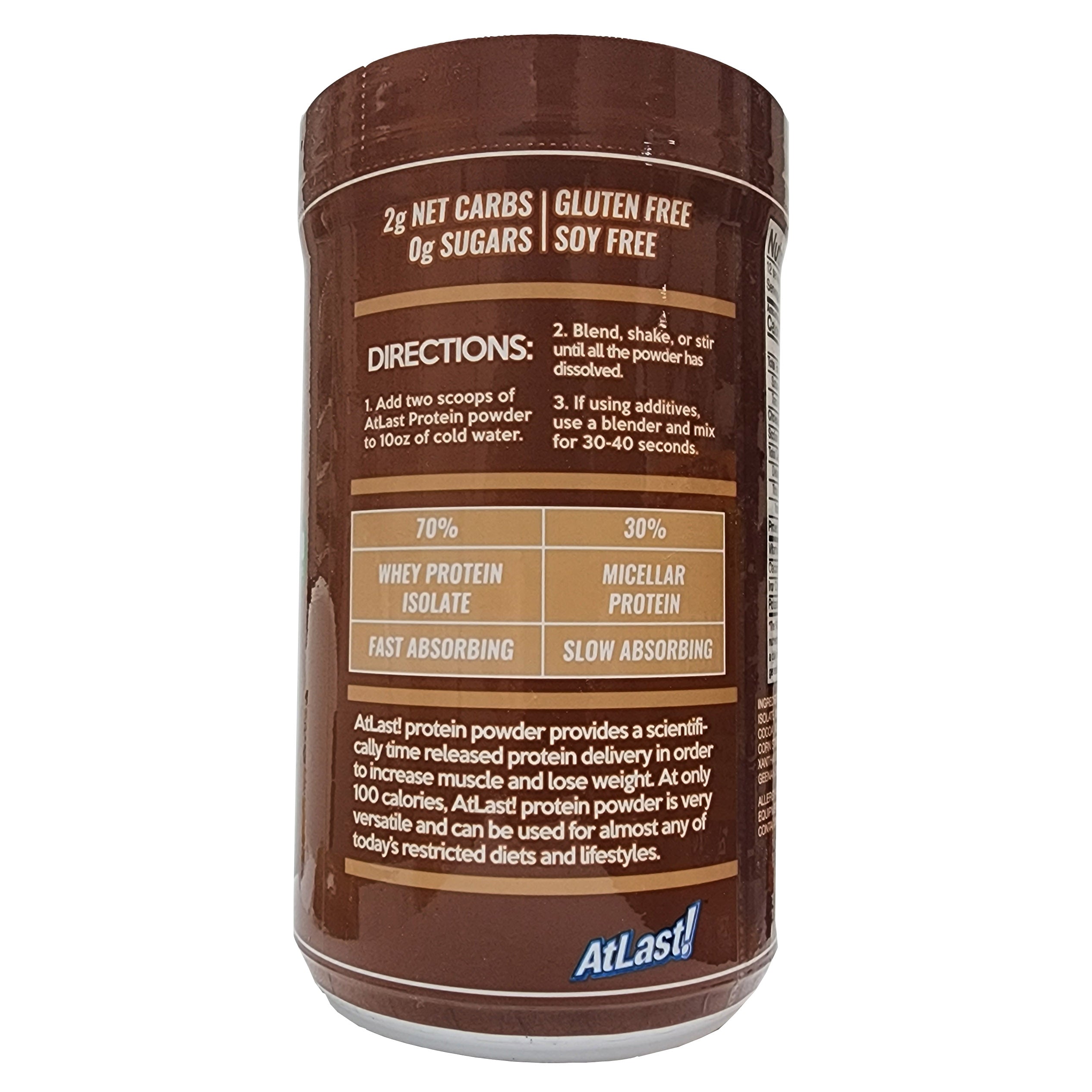 AtLast! Triple Action Milk Chocolate Protein Powder – HealthSmart Foods