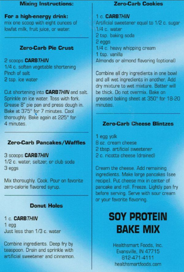 AtLast! ZeroCarb Bake Mix Vanilla – HealthSmart Foods