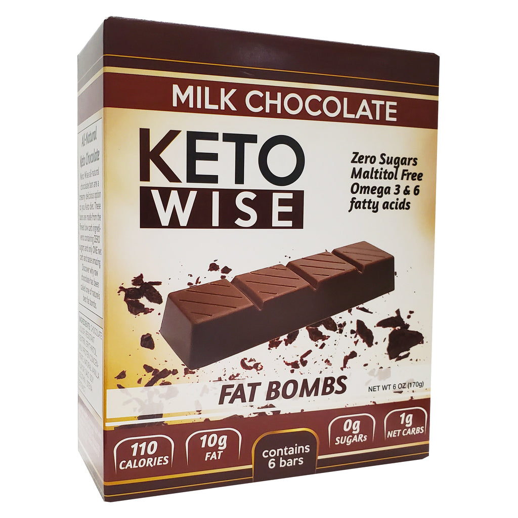 Keto Wise Fat Bomb Milk Chocolate Bar – HealthSmart Foods